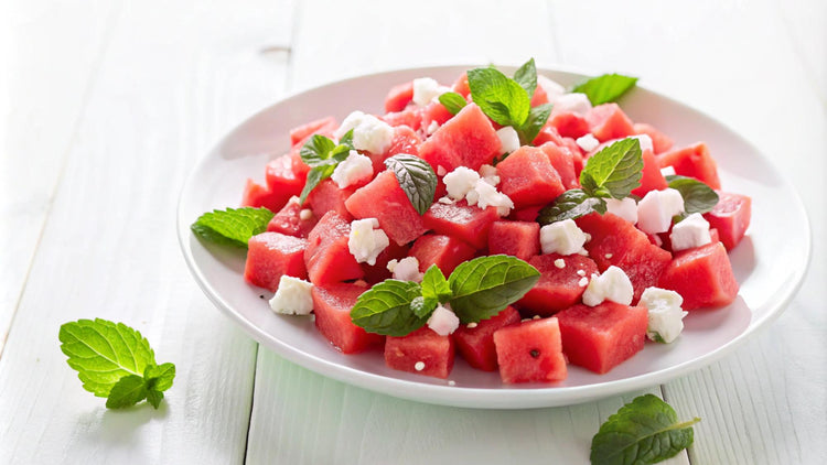 Watermelon and Feta Salad Recipe with L-Glutamine for Gut Health ...